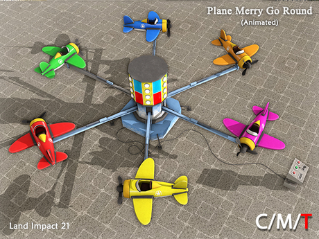 Second Life Marketplace - "Killer's" Plane Merry Go Round (Animated)