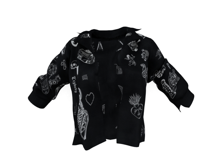 Second Life Marketplace - Klubb - "Angel' Denim Jacket Black