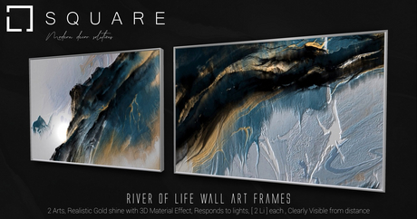Second Life Marketplace - [ SQUARE ] - River Of Life 3D Wall Art Frames