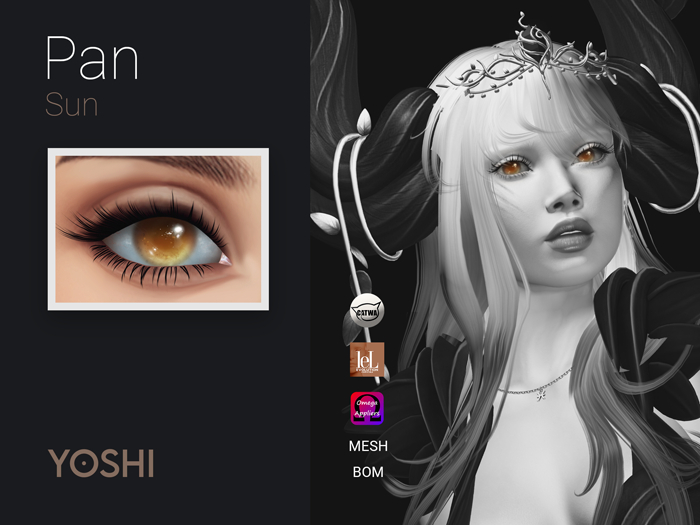 Second Life Marketplace - YOSHI - Pan Eyes - Sun