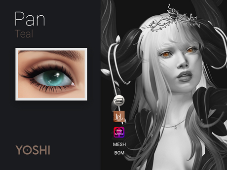 Second Life Marketplace - YOSHI - Pan Eyes - Teal