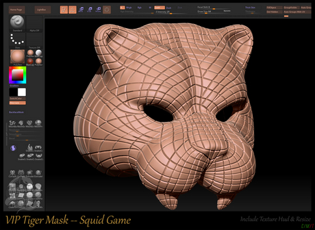 Second Life Marketplace - *!* VIP Tiger Mask - Squid Game