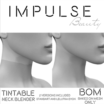 Second Life Marketplace - Impulse Beauty - Tintable Neck Blender - Demo