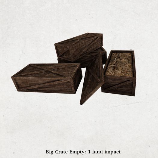 Second Life Marketplace - DISORDERLY. / Abandonment / Big Crate / Empty