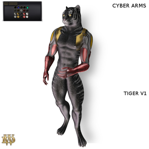 Second Life Marketplace - WAD DESIGNS CYBER ARMS TIGER V1