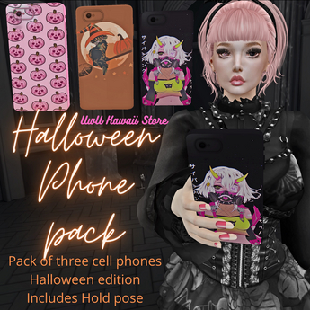 Second Life Marketplace - Halloween phone pack - UwU Kawaii Store