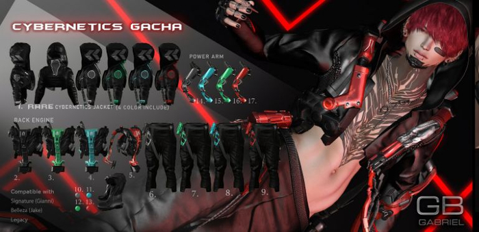 Second Life Marketplace - .::GB:: Cybernetics Full Set + Rare (17 Pcs)