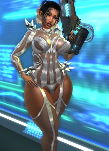 Second Life Marketplace Borg Costume Silver