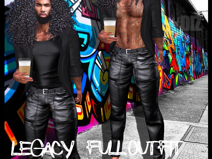 Second Life Marketplace - #DIZ LEGACY-GENTLEMAN SERIES-OUTFIT-BLACK