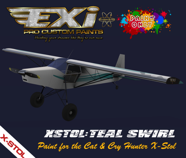 Second Life Marketplace - EXiPro Paint Hunter X-Stol Teal Stripes