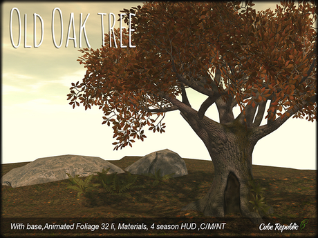 Second Life Marketplace - Old Oak Tree - gnarly old tree