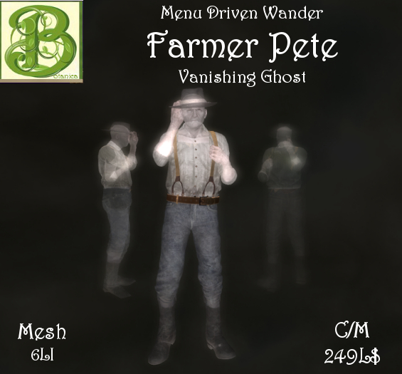 Second Life Marketplace - Farmer Pete Wandering Vanishing Ghost