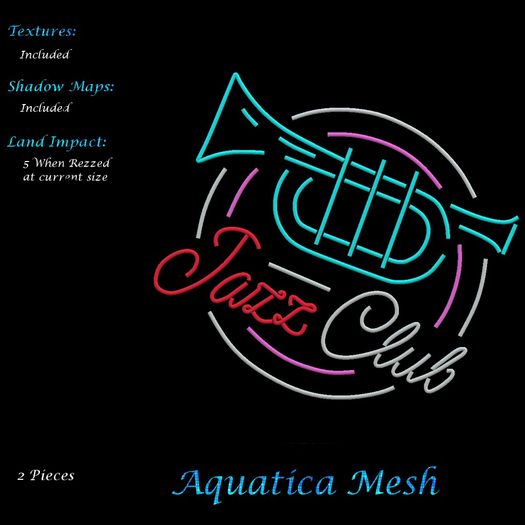 Second Life Marketplace - Aquatica Mesh - AM025021 jazz club with ...
