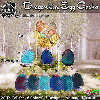 Second Life Marketplace - 3rd Eye_ Dragonkin Egg Gemborn RARE