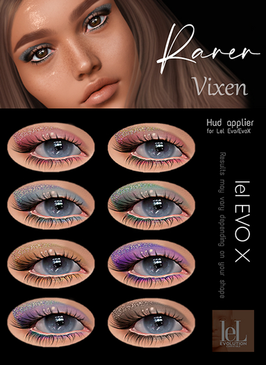 Second Life Marketplace - Rarer - Vixen Eyeshadow (Lelutka Evolution/EvoX)
