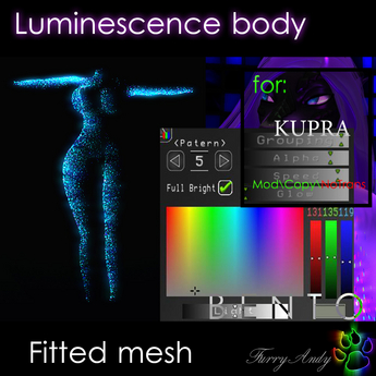 Second Life Marketplace - DEMO - Furry Andy - Luminescence Body for KUPRA