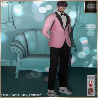 Second Life Marketplace - SAS - Tony Pink Tuxedo (MB & FM)