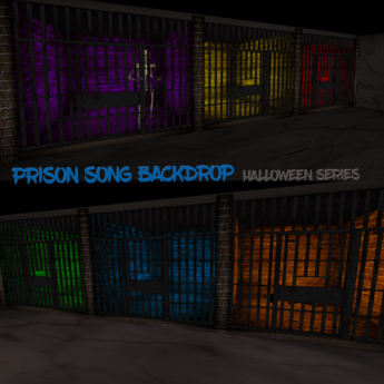 Second Life Marketplace - .:FLOYD:.Halloween Prison Song Backdrop