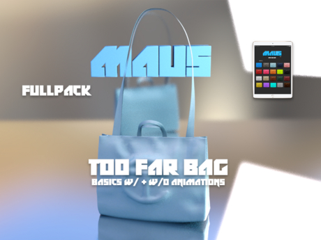 Second Life Marketplace - MAUS // Too Far Bag - Basics Pack - ADD