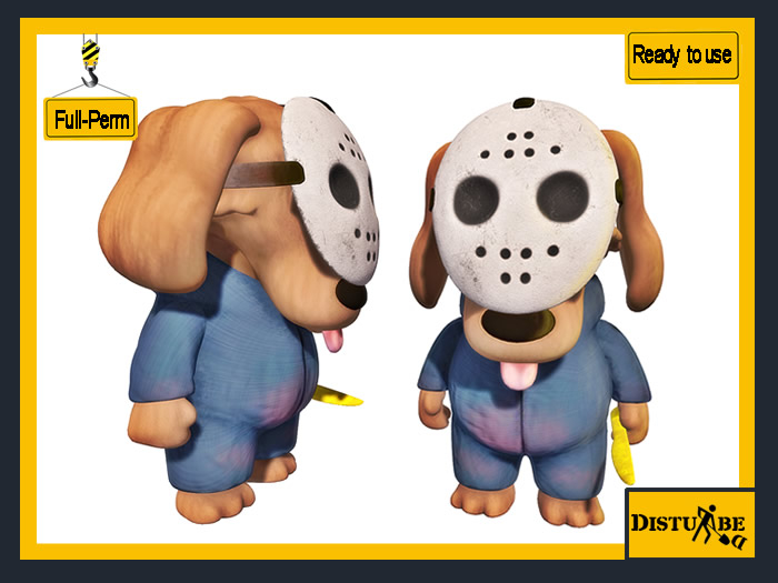 Second Life Marketplace - ::DisturbeD:: Halloween - Jason Dog Toon ...