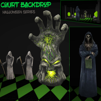 Second Life Marketplace - .:FLOYD:.Halloween Series - Court Backdrop