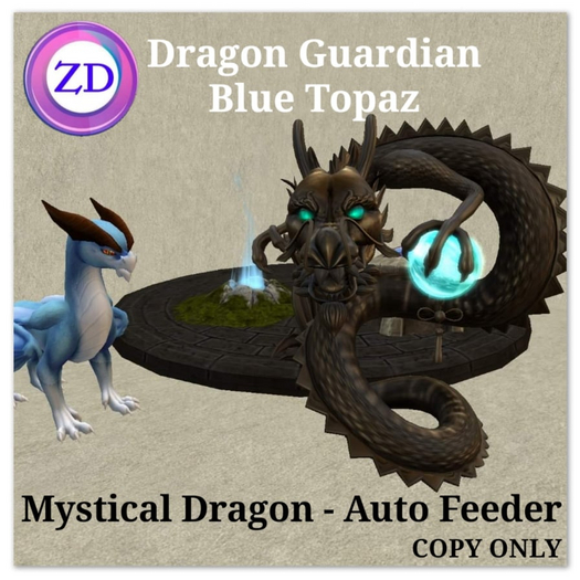 Second Life Marketplace - *ZD* Mystical Dragon Feeder - Dragon Guardian ...