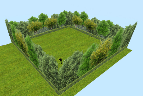 Second Life Marketplace - 1 PRIM PARCEL BORDER "THE PARK" SEAMLESS MOD ...