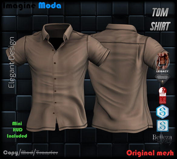 Second Life Marketplace - Tom Shirt -Creamy- Aesthetic, Gianni, Geralt ...