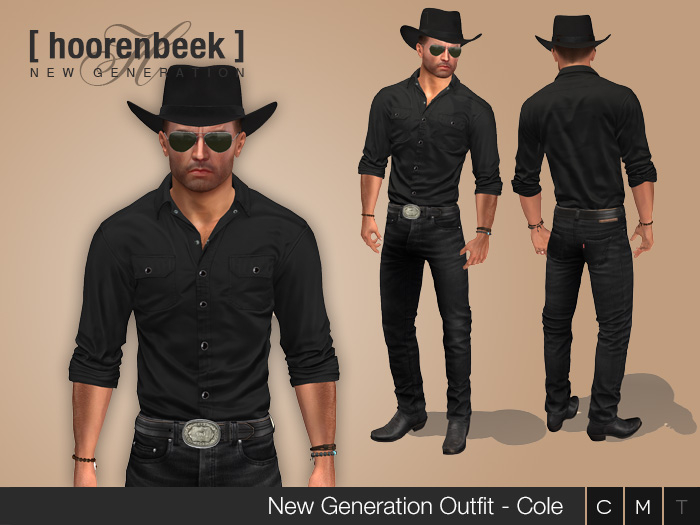 Second Life Marketplace - Complete Outfit - Cole / Signature, Legacy ...
