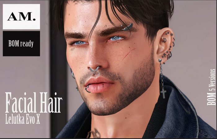 Second Life Marketplace - AM. - Michael Facial hair // Evo X
