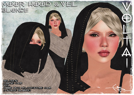 Second Life Marketplace - Voltai Moor Hood Blonde - Medieval Lady FW ...