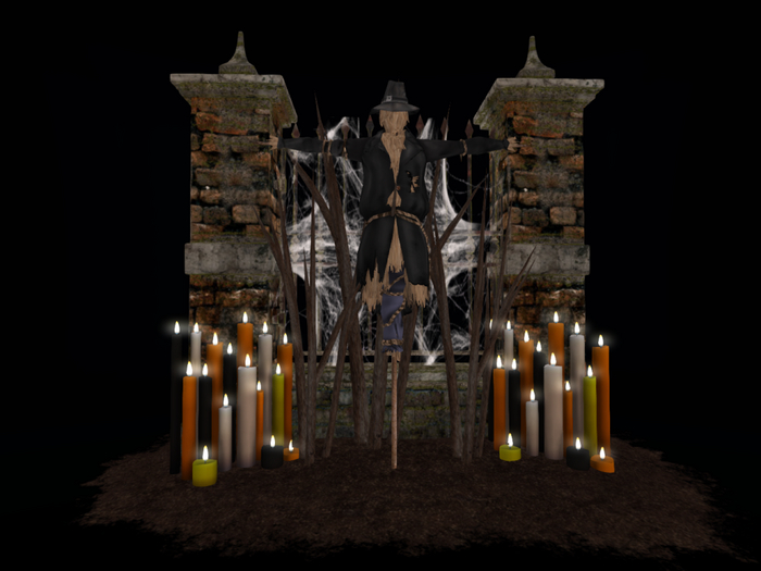 Second Life Marketplace - MC Halloween Cemetery Scarecrow