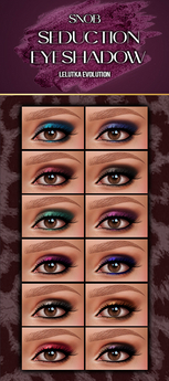 Second Life Marketplace - Snob Cosmetics - The Seduction Eyeshadow ...