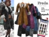 Second Life Marketplace - "Freda" Fatpack Willy Open Winter Coat Suede ...