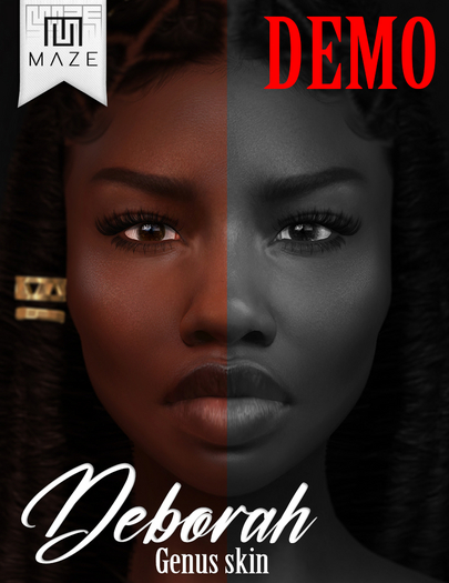 Second Life Marketplace - MAZE - Deborah skin (Genus+body) - DEMO