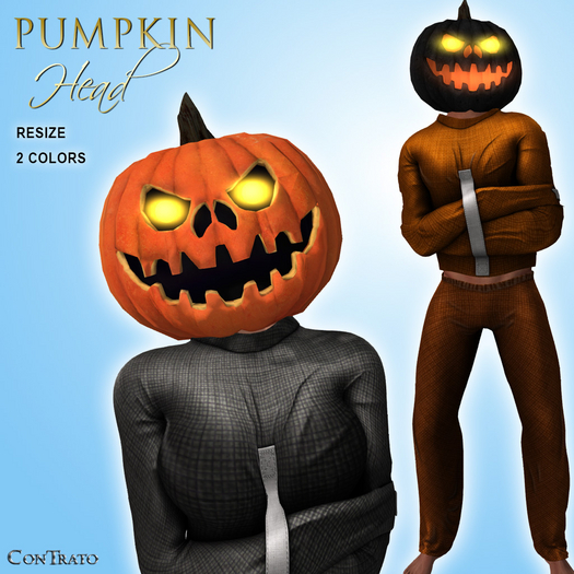 Second Life Marketplace - [ConTrato] Pumpkin Head
