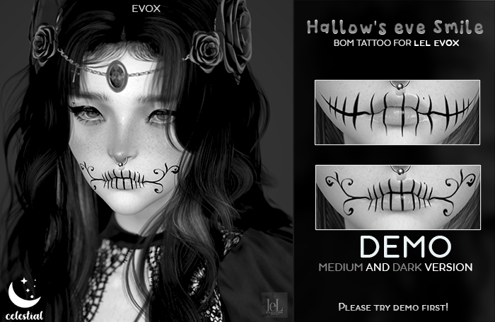 Second Life Marketplace - CELESTIAL: HALLOWs EVE SMILE BOM DEMO
