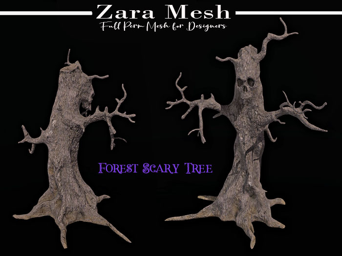 Second Life Marketplace - Zara Mesh - Halloween - Forest Scary Tree ...