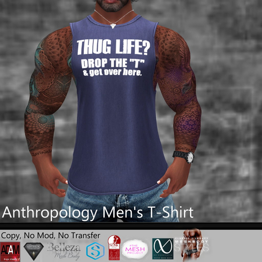 Second Life Marketplace - Thug life? Drop the T and get over here Men's ...