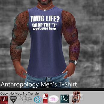 Second Life Marketplace - Thug life? Drop the T and get over here Men's ...
