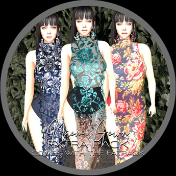 Second Life Marketplace - JUMO - NAOMI Gown FatPack - Mai Bell Slink ...