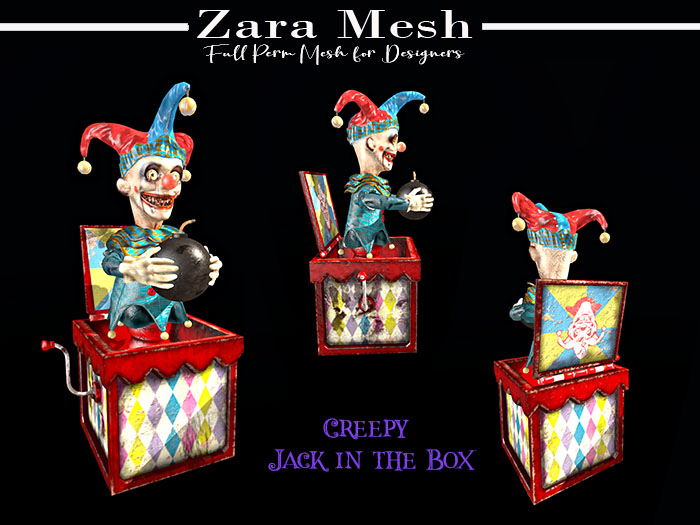 Second Life Marketplace - Zara Mesh - Horror - Creepy Jack in the Box ...