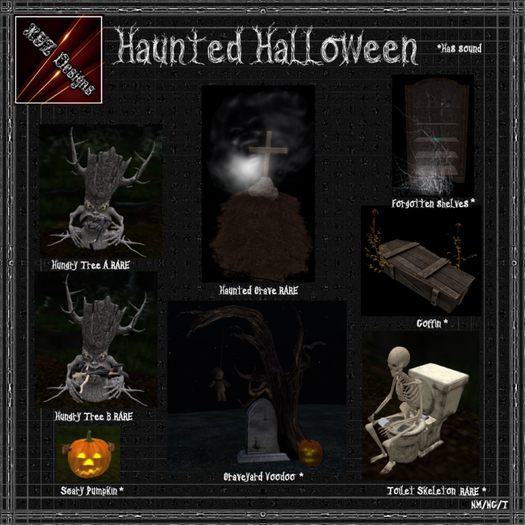 Second Life Marketplace - .:XYZ Designs:.Haunted Halloween Gacha ...