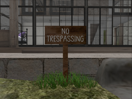 Second Life Marketplace - Rustic Wood Sign - NO TRESPASSING (with resizer)