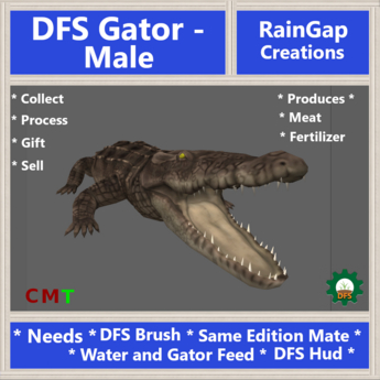 Second Life Marketplace - DFS Gator - Male (0 Days Old)