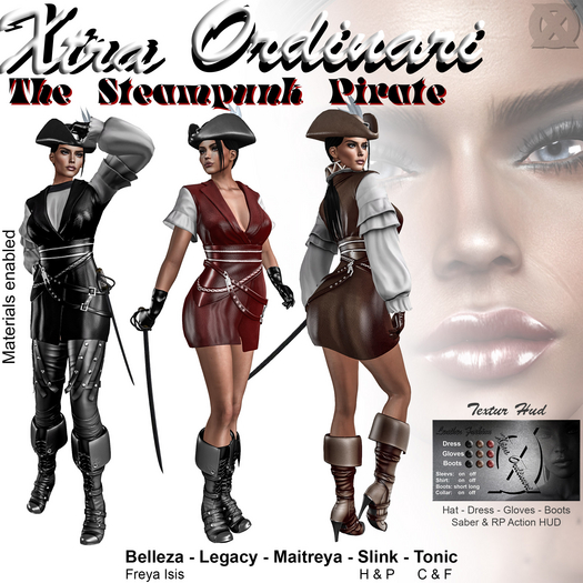 Second Life Marketplace - *XO* Steampunk-Pirate