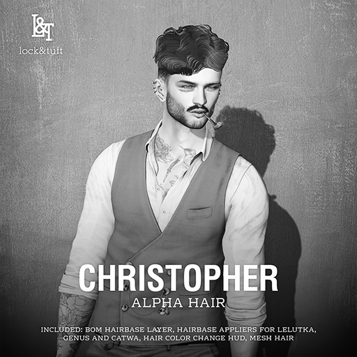 Second Life Marketplace - lock&tuft - christopher hair DEMO