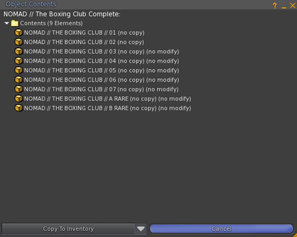 Second Life Marketplace - NOMAD // The Boxing Club Complete