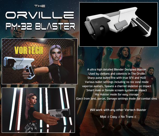 Second Life Marketplace - Vortech PM-32 Orville Blaster V1.0
