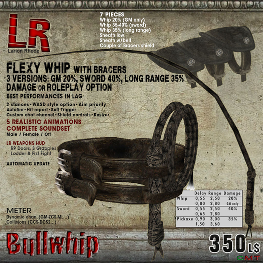 Second Life Marketplace - Bullwhip (box) - Flexy whip